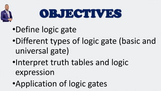 Logic Gates.pdf A short evaluation and description of logic gates | PPT