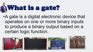 Logic Gates.pdf A short evaluation and description of logic gates | PPT