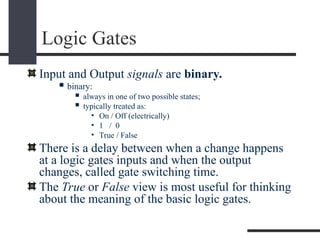Presentation on Logic gates in Computer aarcjitecture.Logic_Gates.ppt