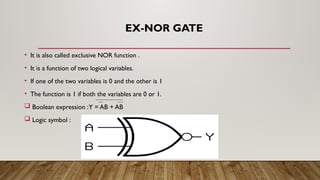 LOGIC GATES Identification and application | PPTX
