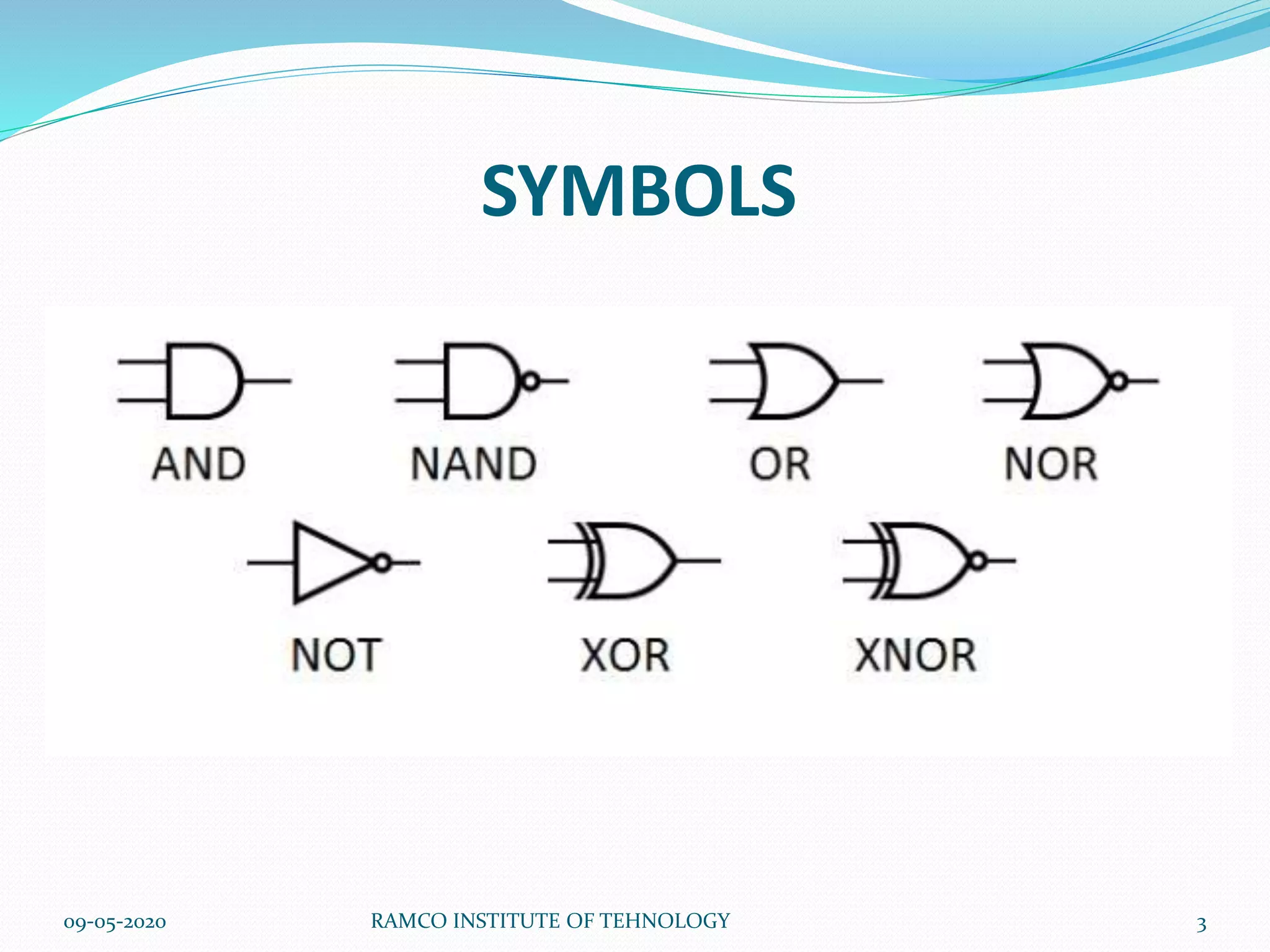 Logic gates and its realization | PPTX