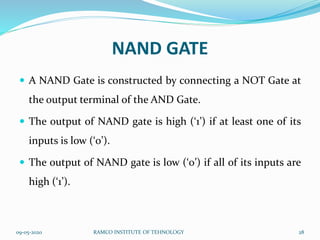 Logic gates and its realization | PPTX