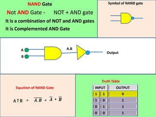 Logic gates and logic circuits | PPTX