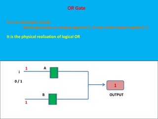 Logic gates and logic circuits | PPTX