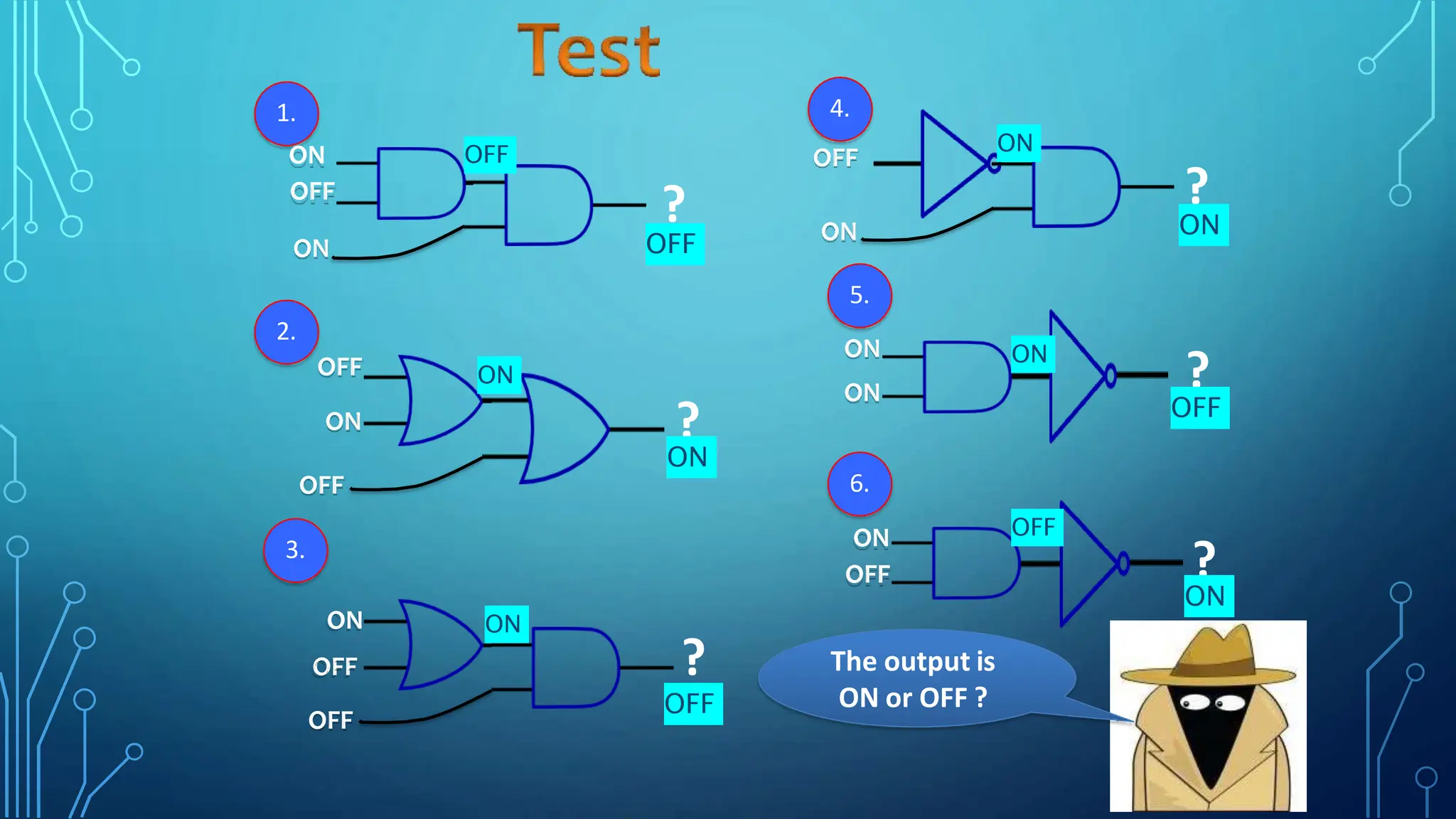 Logic Gates and their Applications, exercise | PPTX