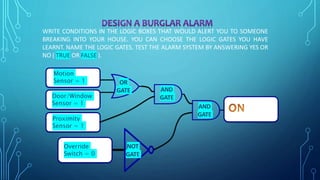 Logic Gates and their Applications, exercise | PPTX