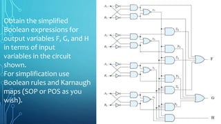 Logic Gates and their Applications, exercise | PPTX