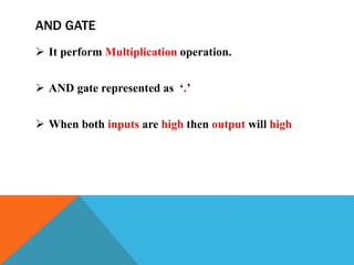 Logic gates And Boolen algebra | PPTX