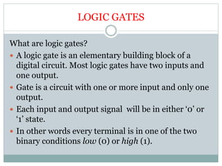 Logic gates ,flip flop ,registers and | PPTX | Programming Languages ...