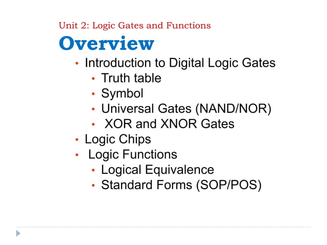 logic gates functions.pptx | Programming Languages | Computing