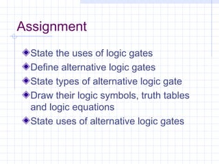 Logic gates i & ii | PPT