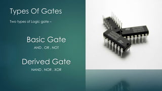 Logic gates | PPTX | Programming Languages | Computing