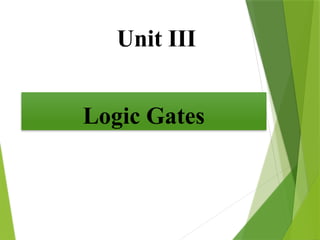 Logic gates operation and their truth tables | PPTX