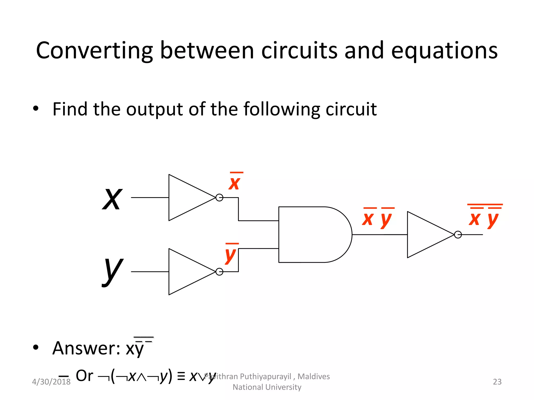 Logic gates ppt | PPTX