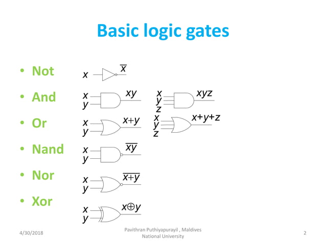 Logic gates ppt | PPTX