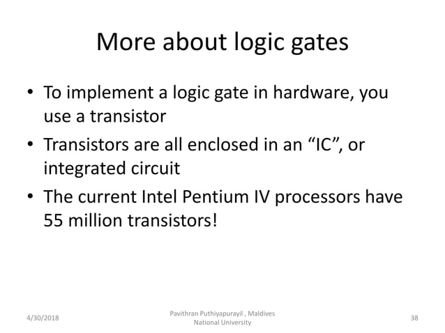 Logic gates ppt | PPTX