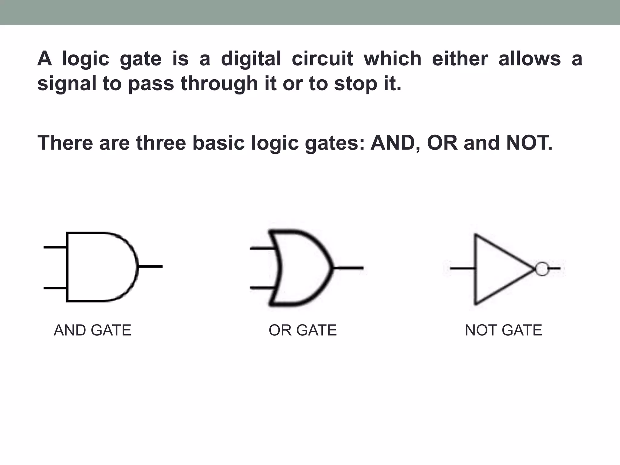 Logic Gates Presentation | PPTX