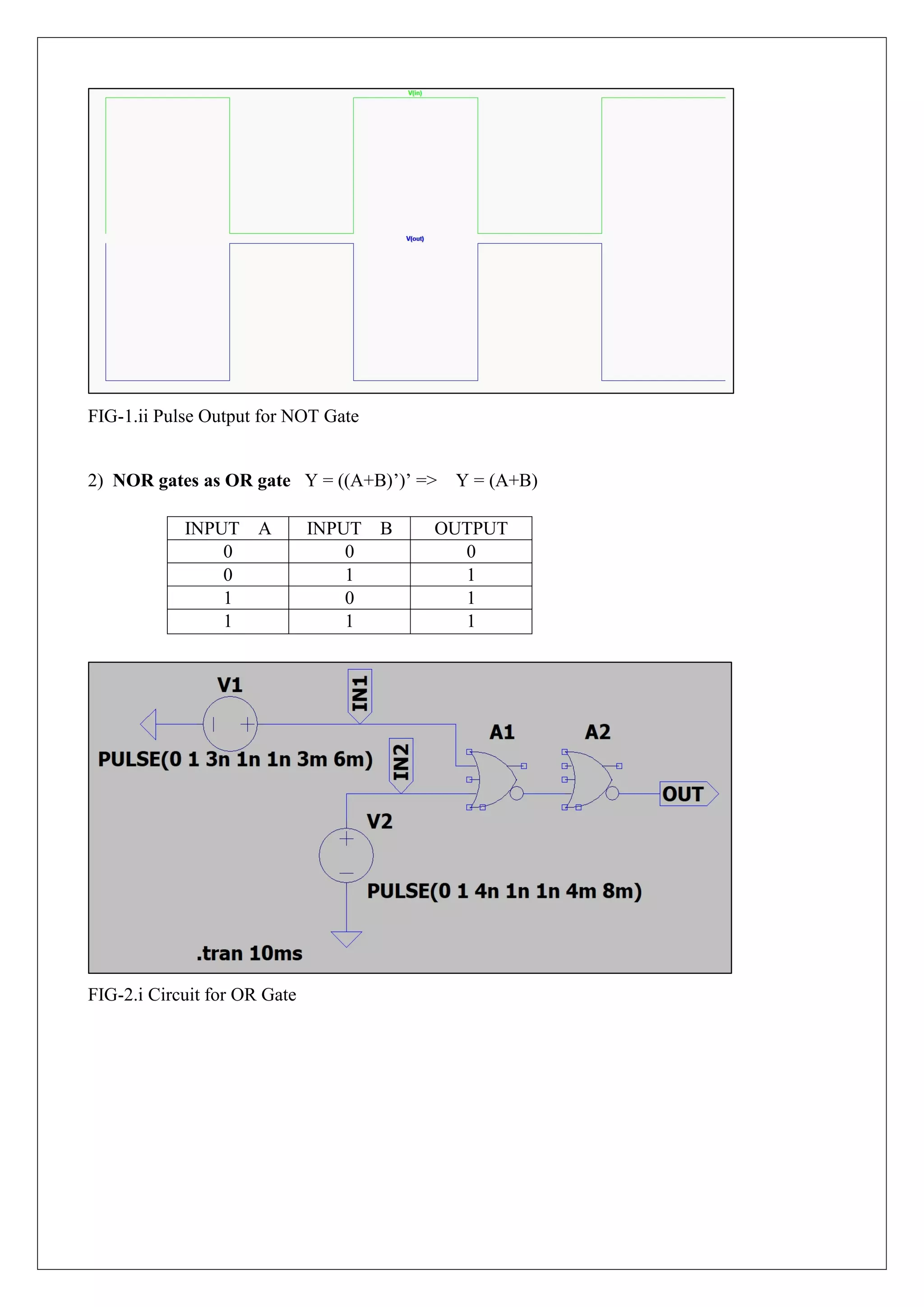 Logic Gates Verification Using Universal Gates Pdf Programming Languages Computing