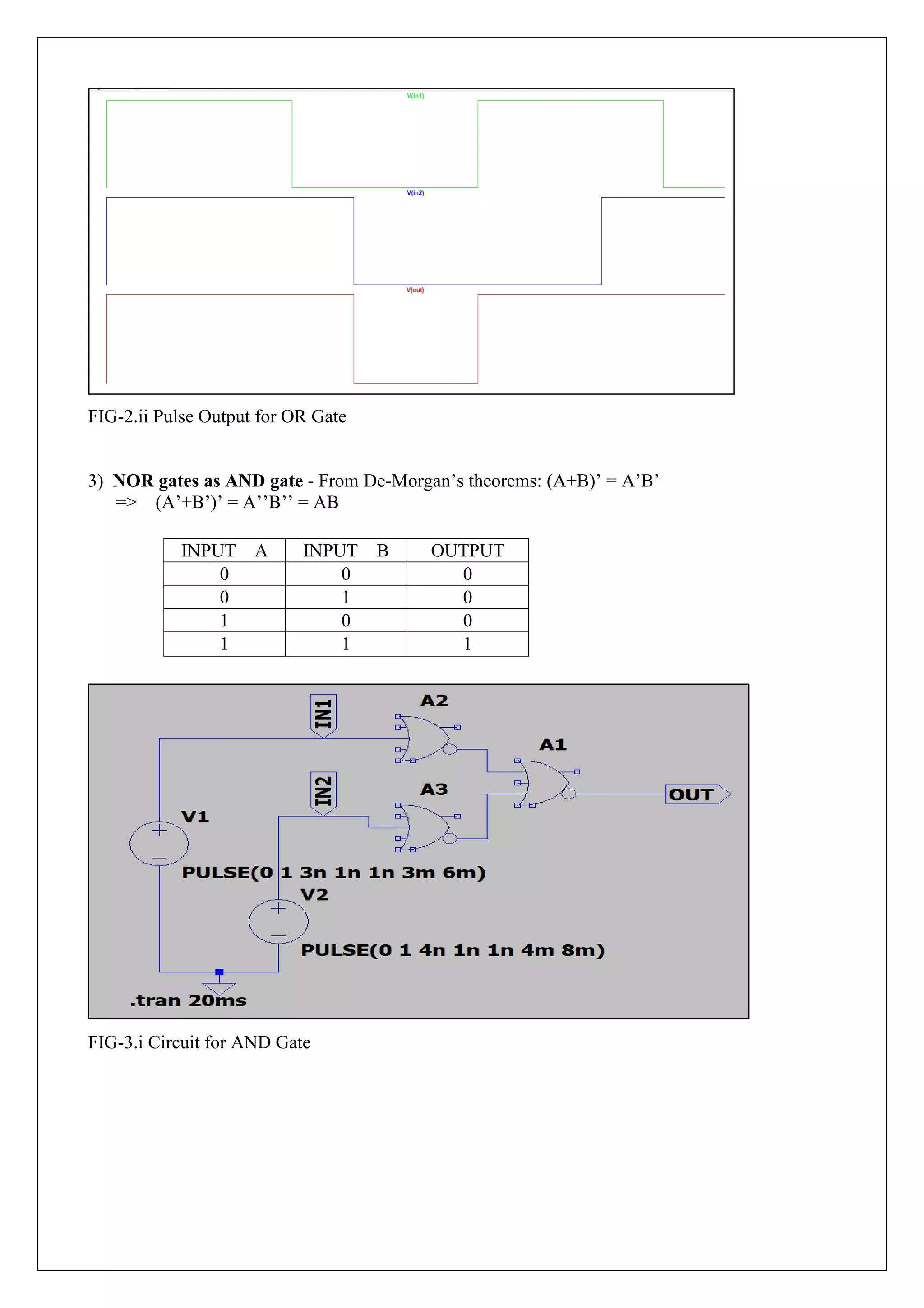 Logic Gates Verification Using Universal Gates Pdf Programming Languages Computing