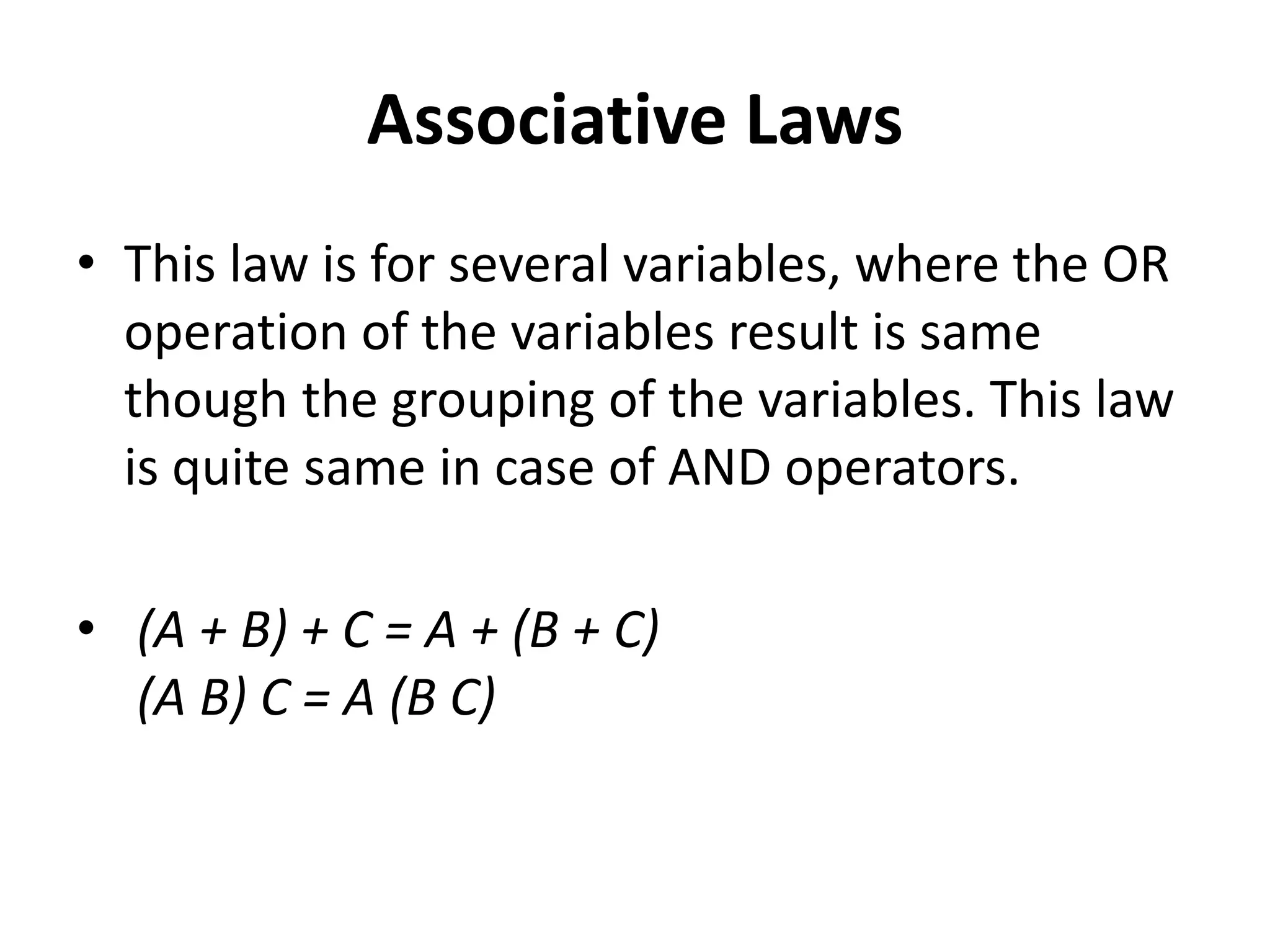Logic gates with laws | PPT