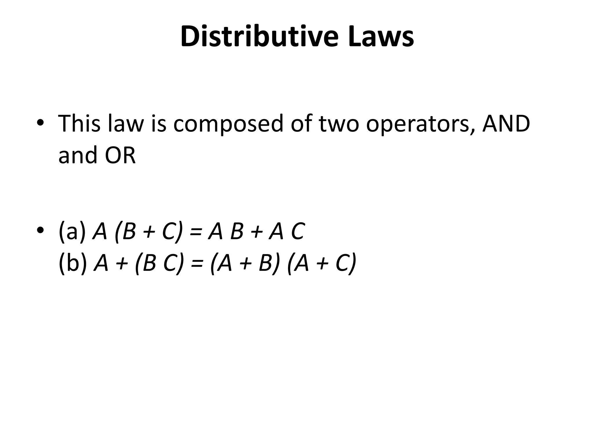 Logic gates with laws | PPT