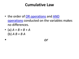 Logic gates with laws | PPT