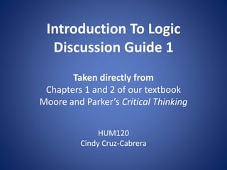 Logic guide 1 | PPT