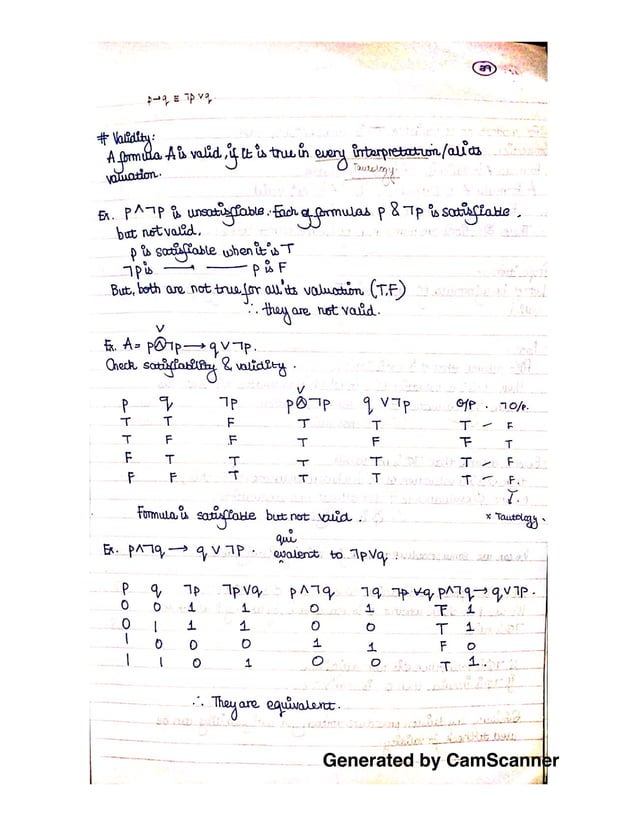 Logic in Computer Science Notes - Ronak Sumbaly | PDF