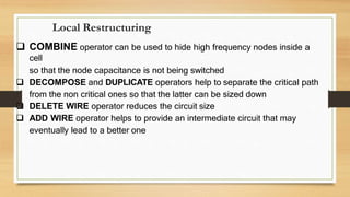 LOGIC LEVEL PPT.pptx on low power vlsi design | PPTX | Computer ...