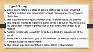 LOGIC LEVEL PPT.pptx on low power vlsi design | PPTX | Computer ...