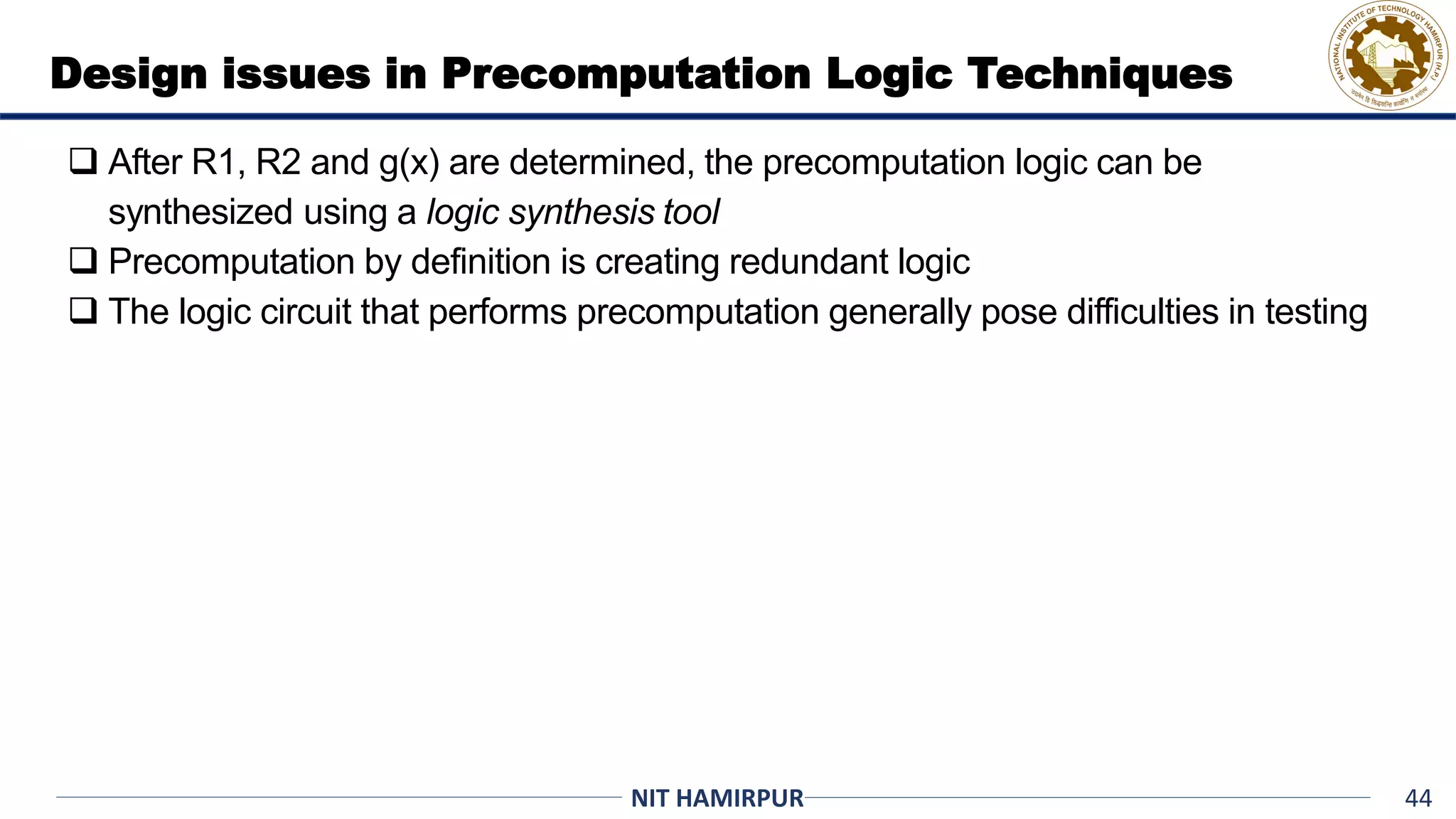 Logic Level Techniques for Power Reduction | PDF