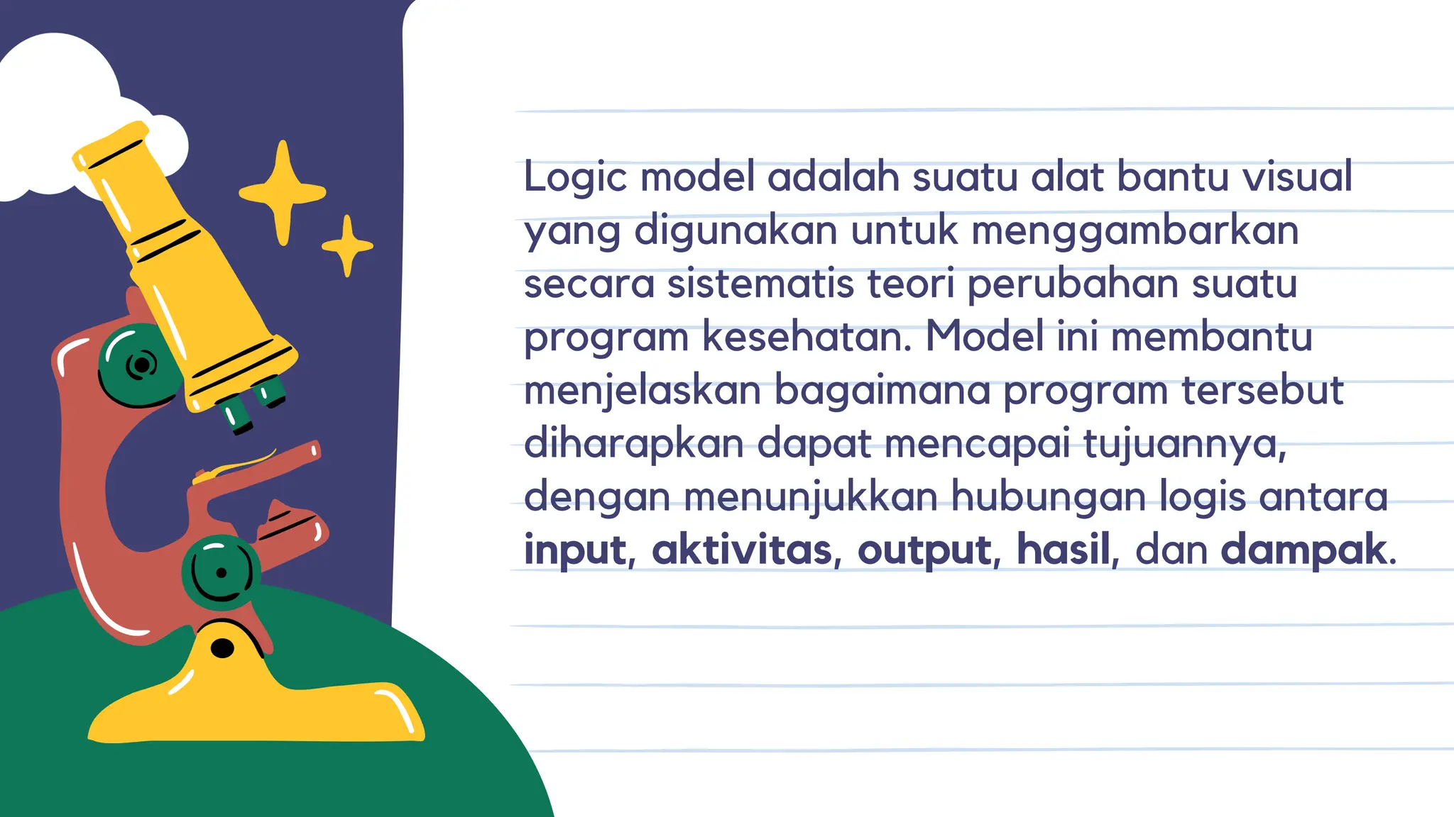 Logic Model perencanaan dan evaluasi kesehatan | PDF