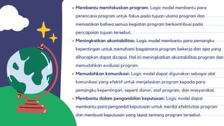 Logic Model perencanaan dan evaluasi kesehatan | PDF