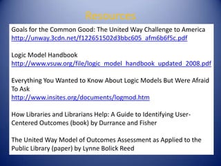 United Way Logic model presentation | PPTX