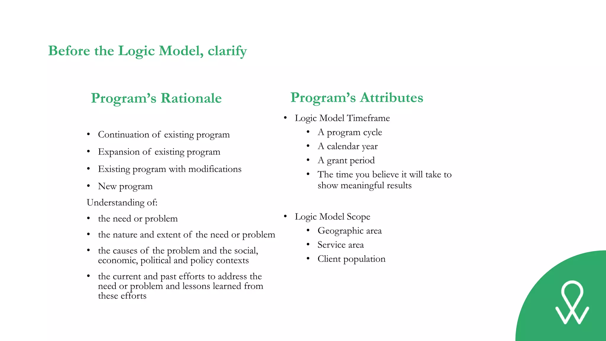 Wishlife: Logic Model For CSR Planning (base version) | PPT
