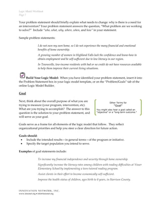 Logic Model Workbook | PDF