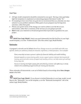 Logic Model Workbook | PDF
