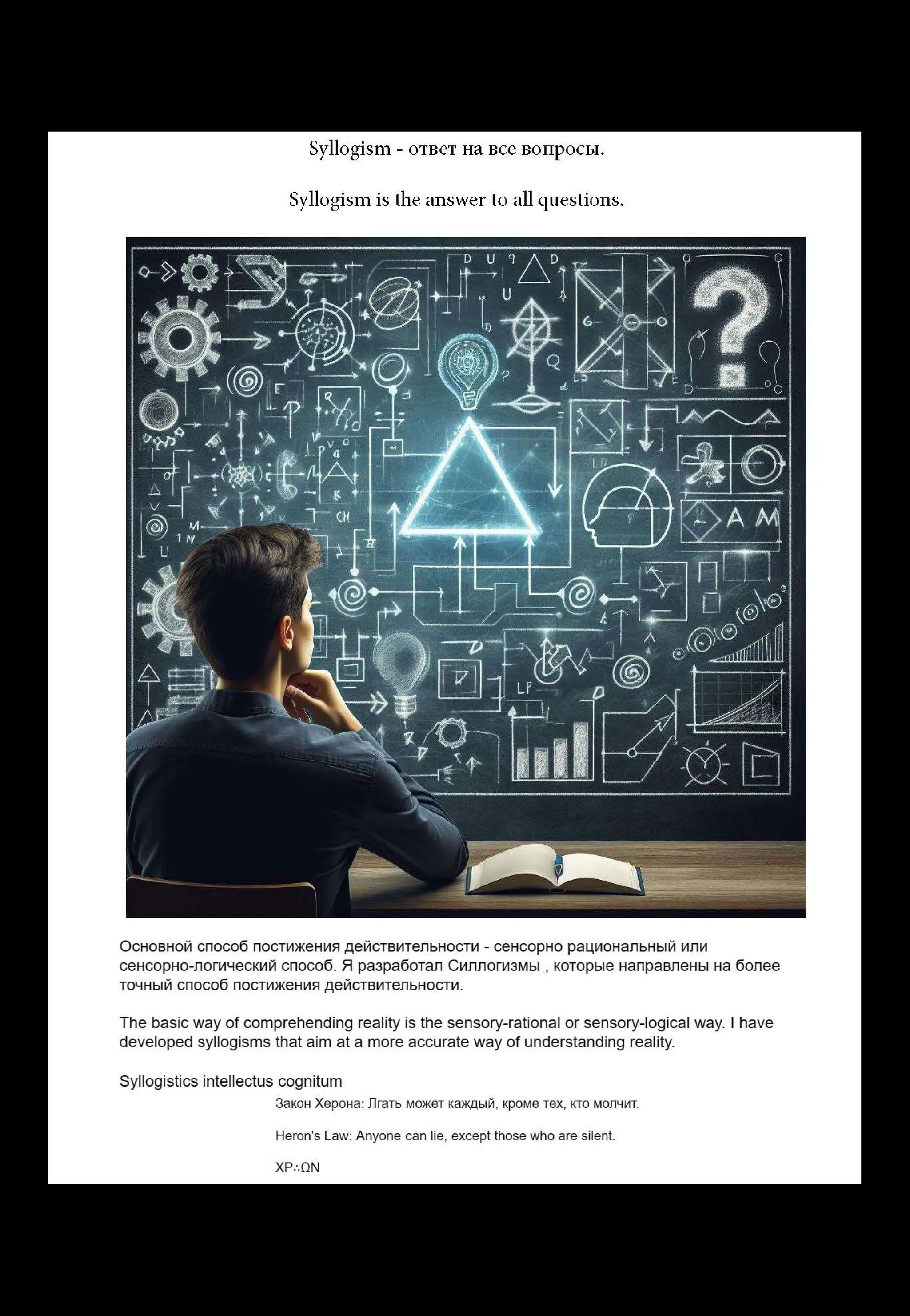 Logic of Being. Logic of cognition. Syllogism and Syllogistic ...