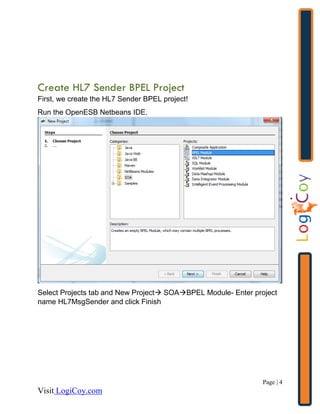 LogiCoy OpenESB HL7 Example | PDF