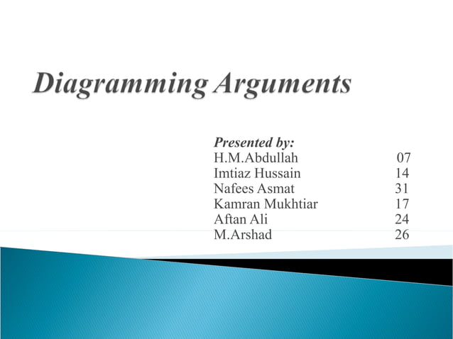 Diagramming Arguments | PPT
