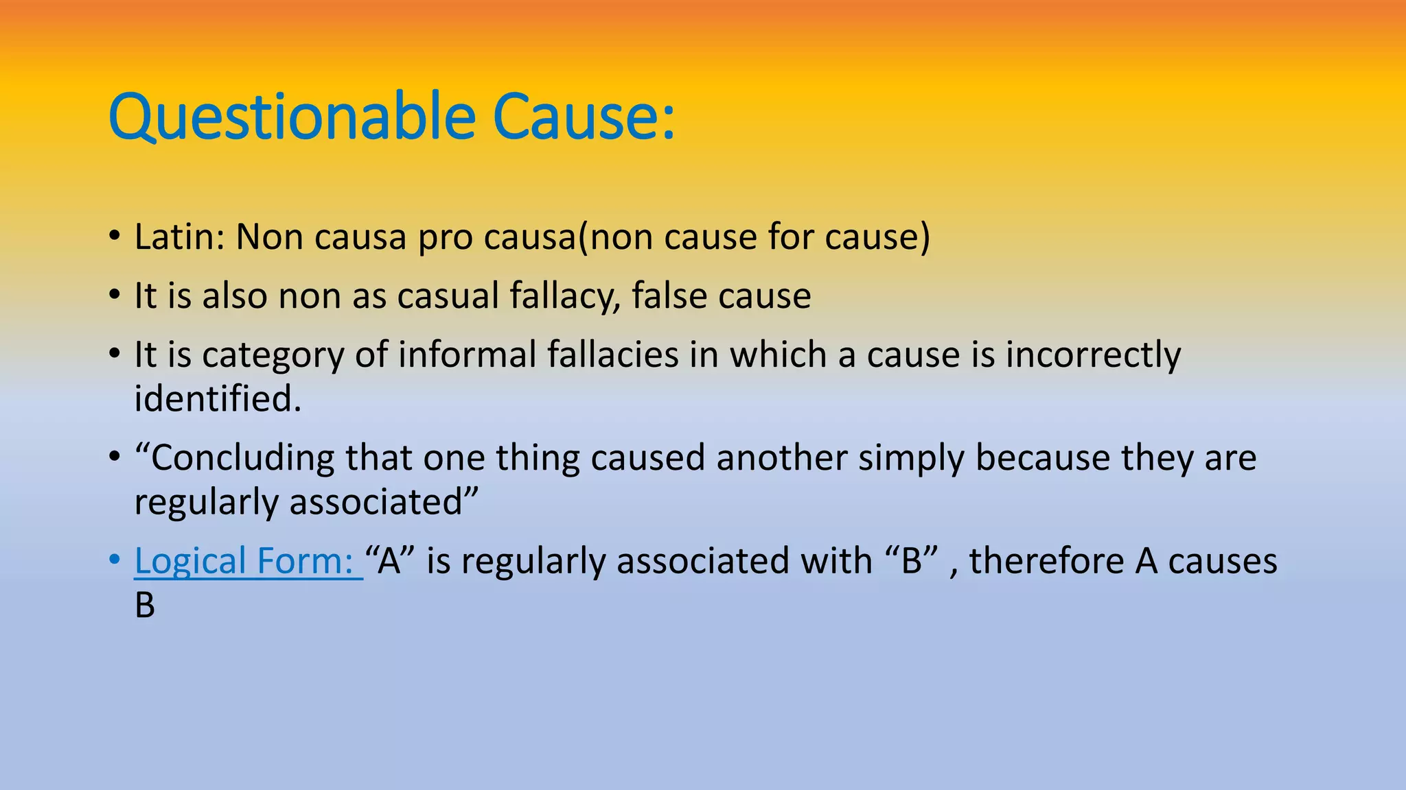 Informal Fallacies | PPTX
