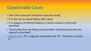 Informal Fallacies | PPTX