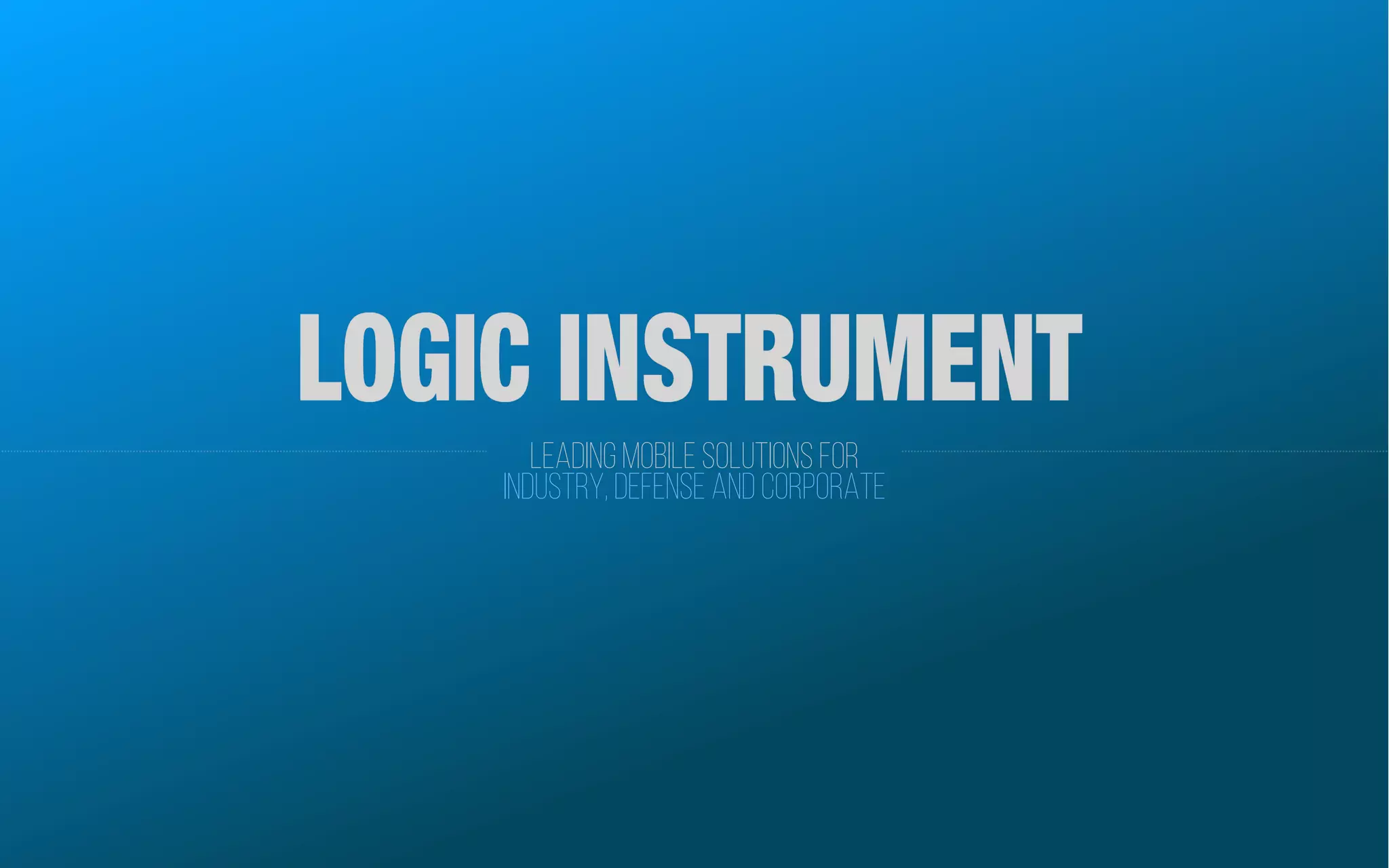 Logic Instrument: leader in rugged mobile solutions | PDF