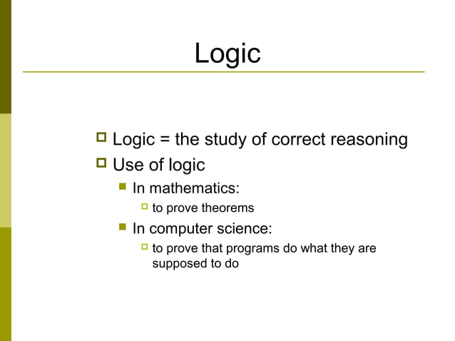 Logic&proof | PPT