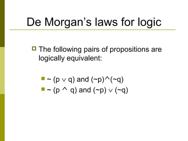 Logic&proof | PPT