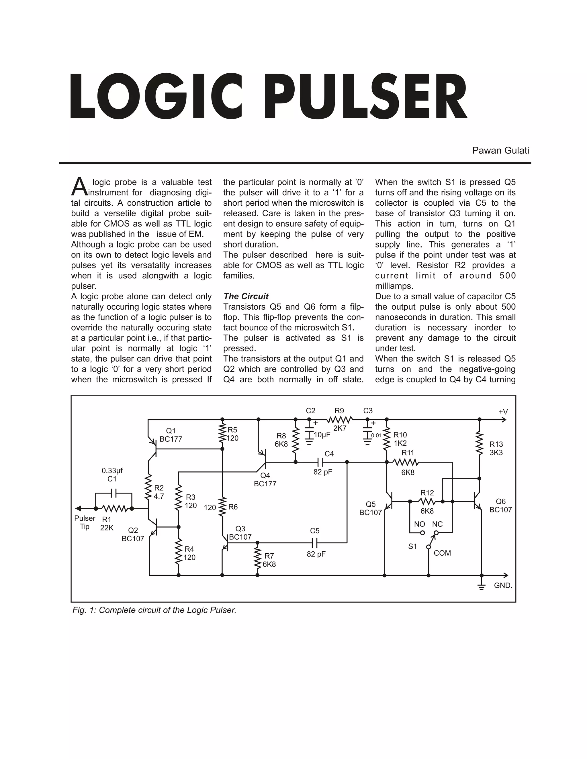 Logic pulser | PDF