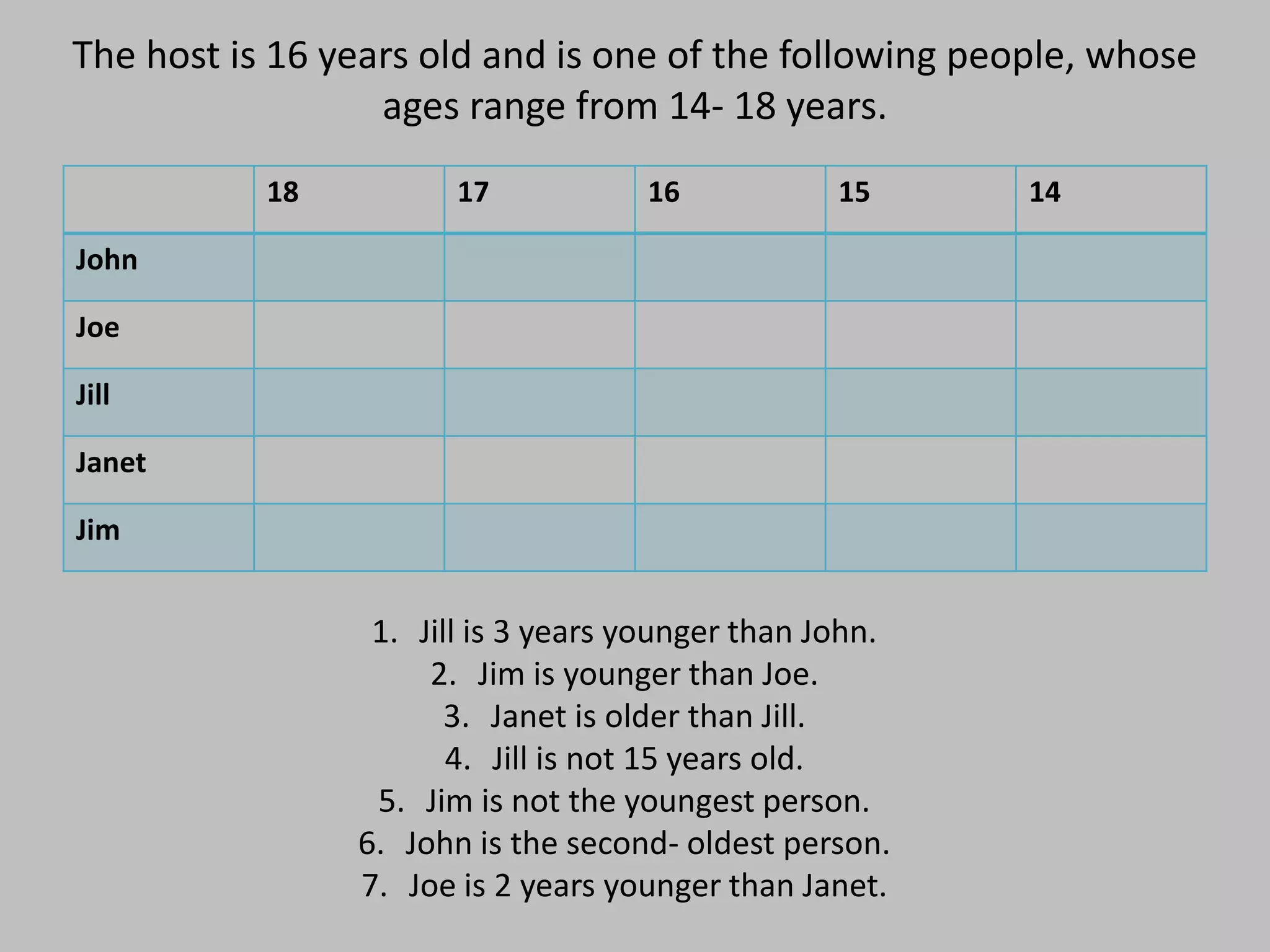 Logic Puzzles | PPTX