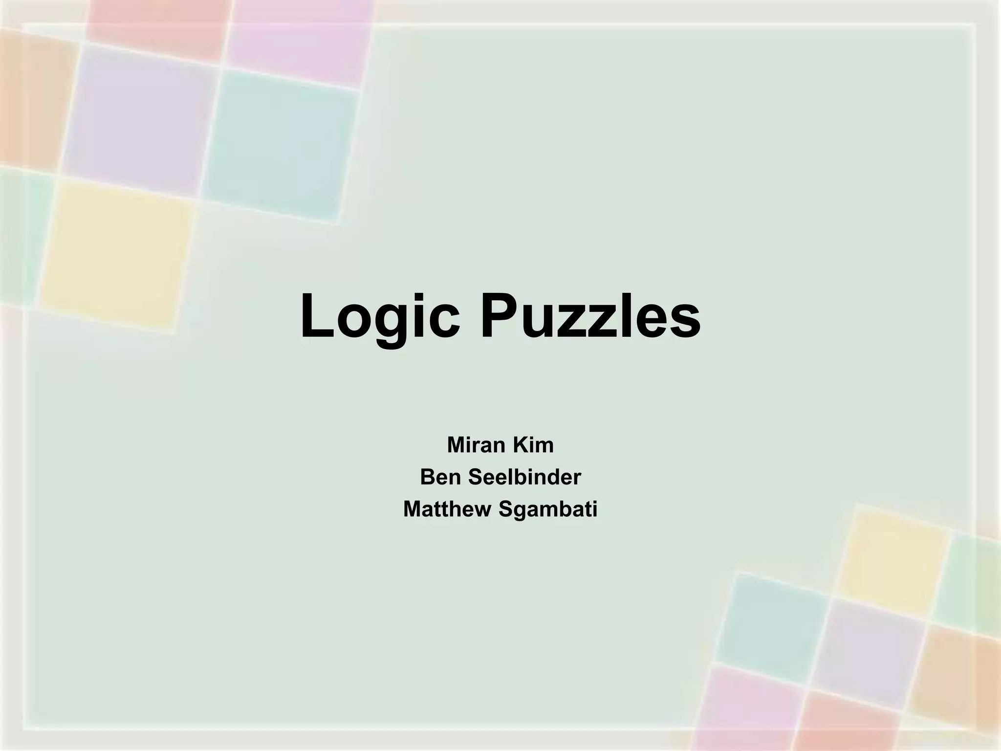 LogicPuzzles.ppt