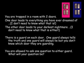 Maths starter for schools logic puzzles.ppt