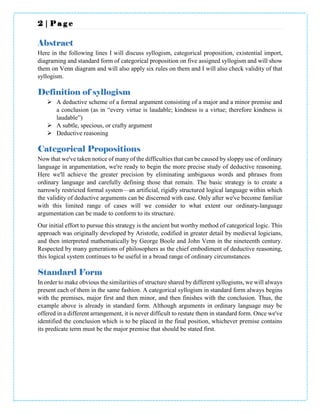 Syllogism its types with examples shown by venn diagram and their ...